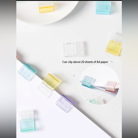 Office | 1 5 Pc Simple Clear Paper Clam 12 A4 Paper | Poshmark